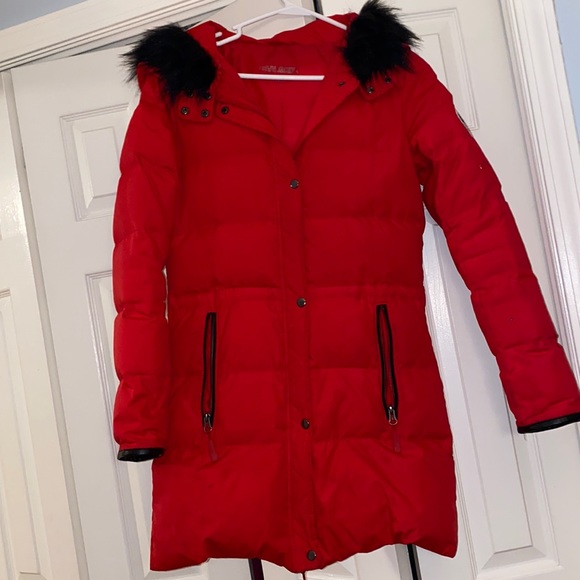 Jackets & Coats | Red Puffer Winter Jacket | Poshmark